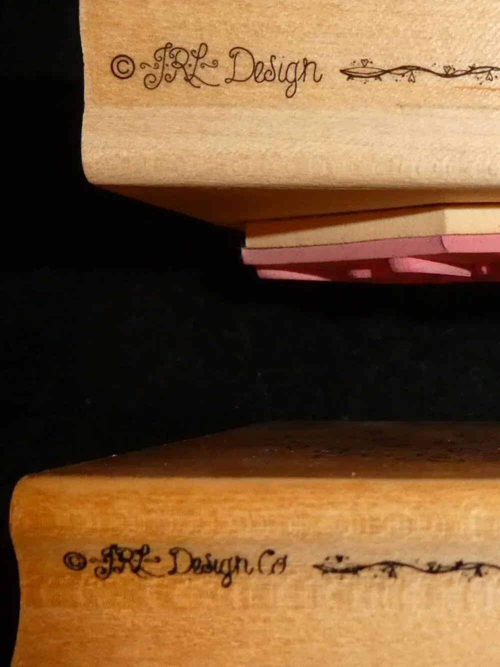 JRL Design Co | Office | Unused Thank You Wood Mounted Rubber Stamps By ...